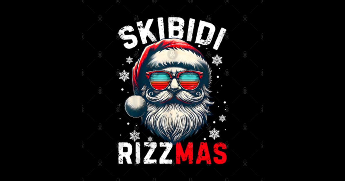 Skibidi Rizzmas Christmas Rizz Santa Claus Charismas Kid Cool - Skibidi ...