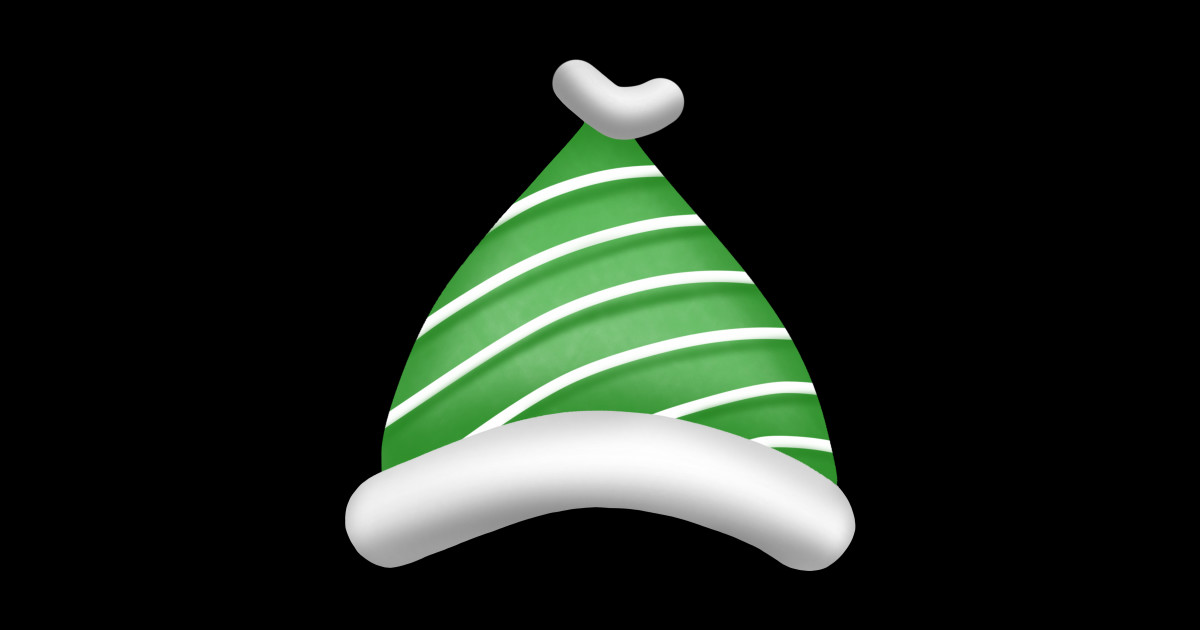 Santa claus hat. - Christmas - Sticker | TeePublic