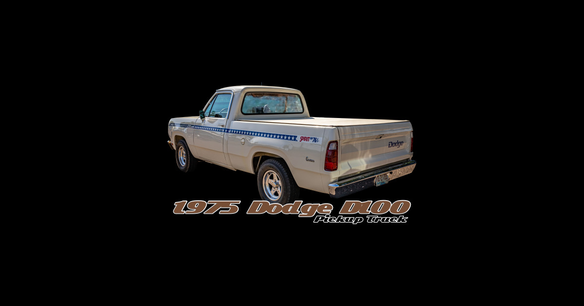 1975 Dodge D100 Pickup Truck - 1975 Dodge D100 Pickup Truck - Sticker ...