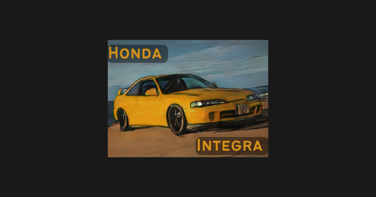 JDM Honda Integra - Cartoon Design - Honda - T-Shirt | TeePublic