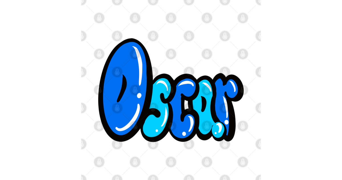 Oscar name in blue graffiti calligraphy Top 10 best personalized gifts ...