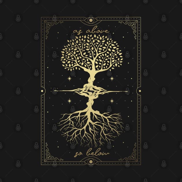 As Above So Below Tree - As Above So Below - T-Shirt | TeePublic