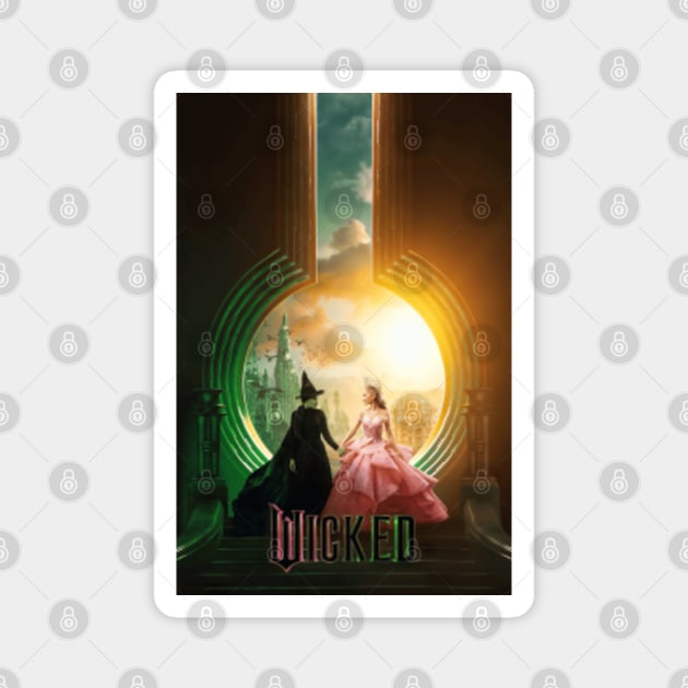 Wicked Glinda Tonal and Elphaba - Wicked - Magnet | TeePublic