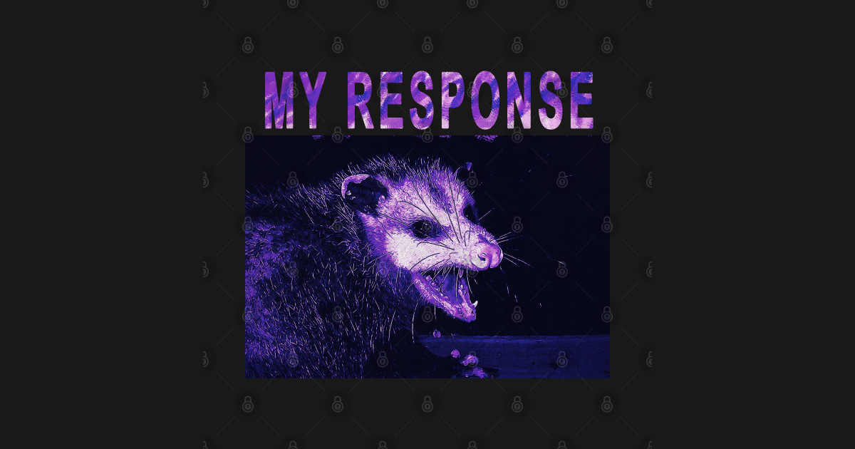 Purple Possum Response - Possum - T-Shirt | TeePublic
