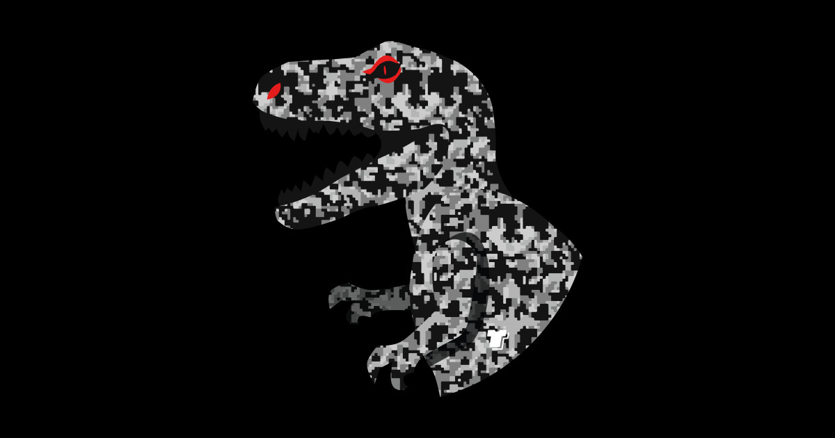 military dinosaur - Military Trex Dinosaur - Sticker | TeePublic