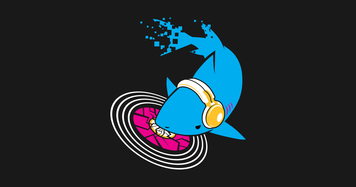 DJ Shark - Shark - T-Shirt | TeePublic