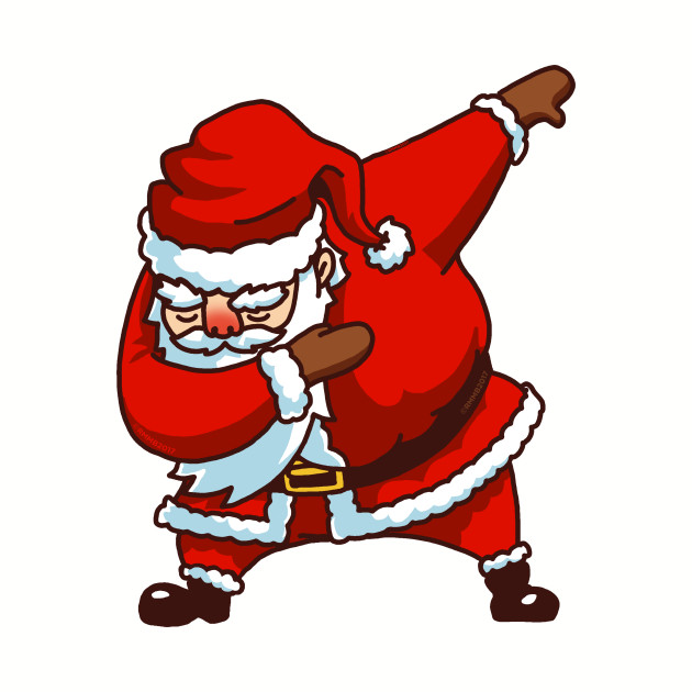 Dabbing Santa Christmas Tshirt Gift Dab Santa Claus T-Shirt 2 ...