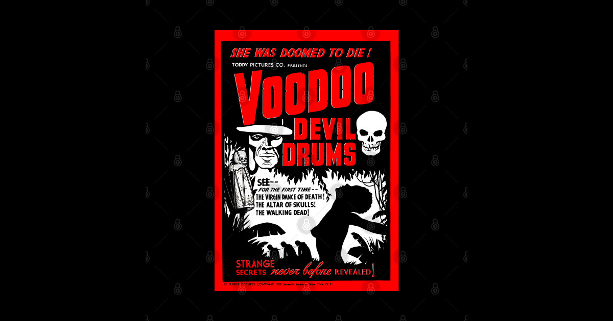 Voodoo Devil Drums (1944) 1 - Horror - Sticker | TeePublic