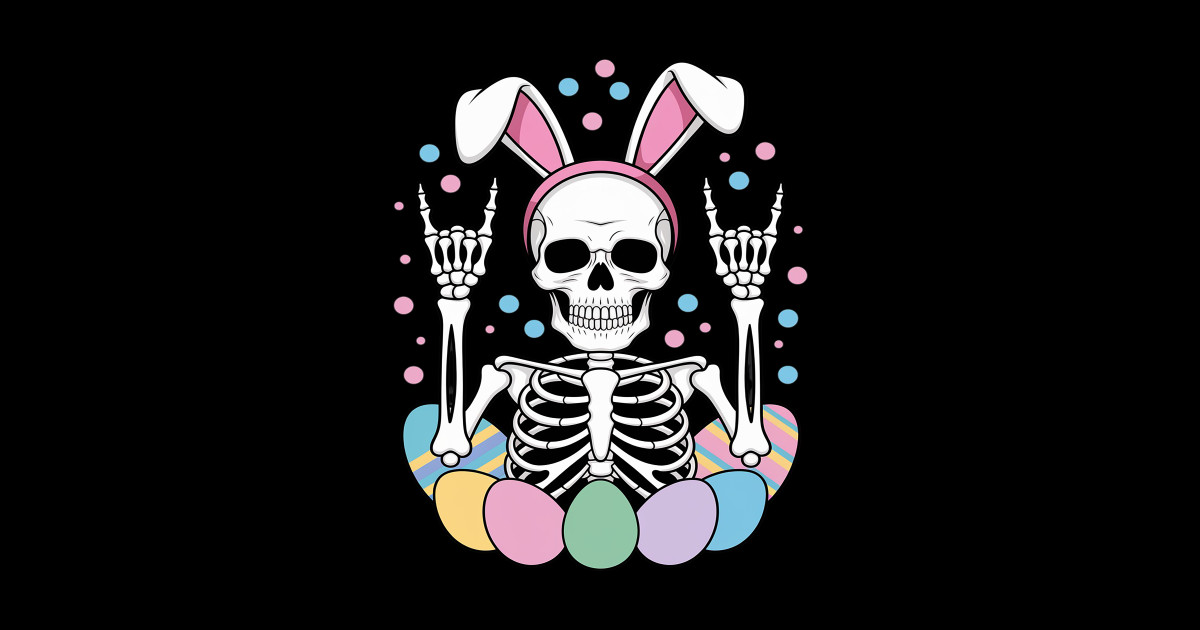 Easter Rocker Skeleton Rock Hand Men Boys Kids Youth - Easter Rocker ...