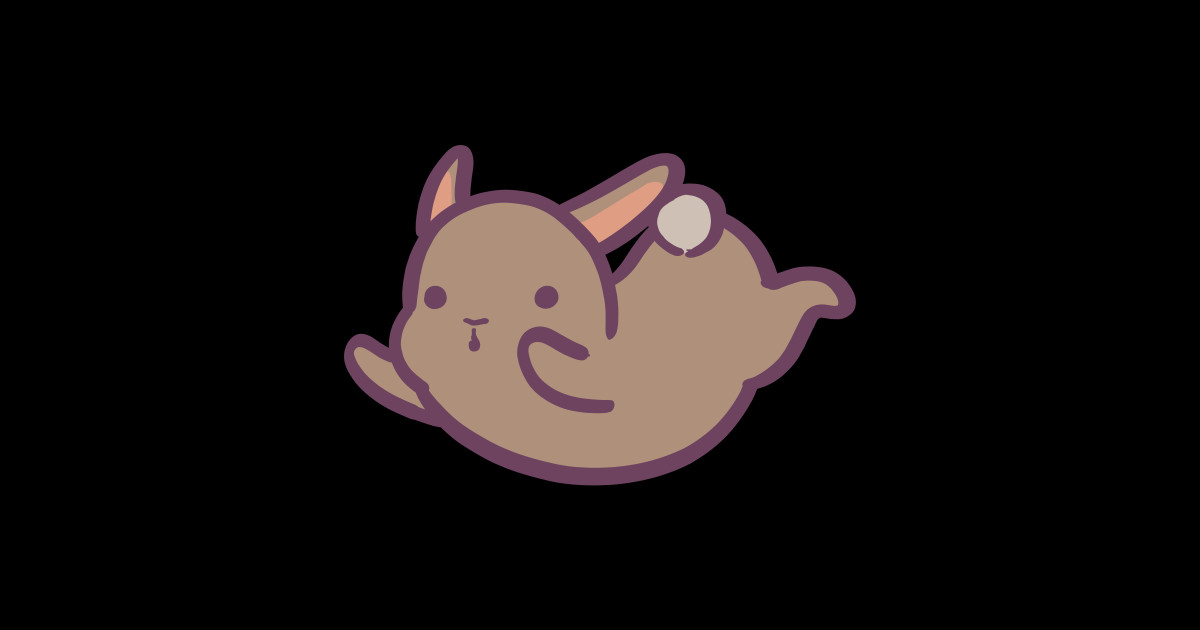 Bunny Rabbit Jumping into Action - Bunny Rabbit - Sticker | TeePublic