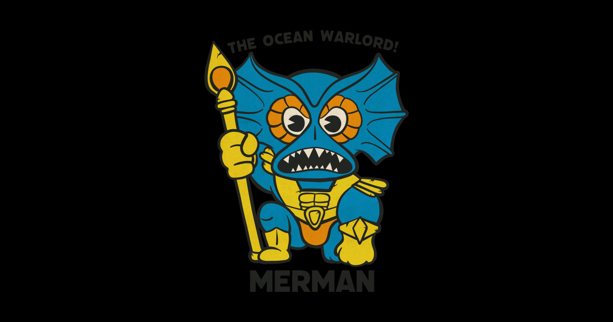 Adorable Merman He Man Toy 1980 - Masters Of The Universe - Sticker ...