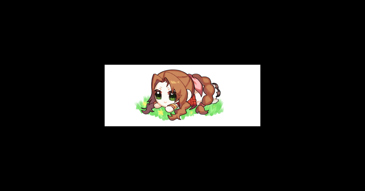 Fuumo styled inspired Aerith chibi - Aerith - Sticker | TeePublic