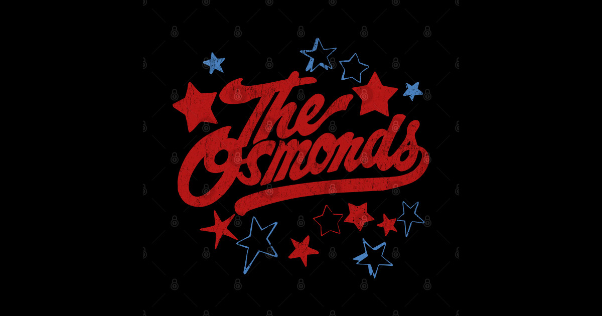 The Osmonds // Retro 1970s Faded Style Fan Design - Donny Osmond ...