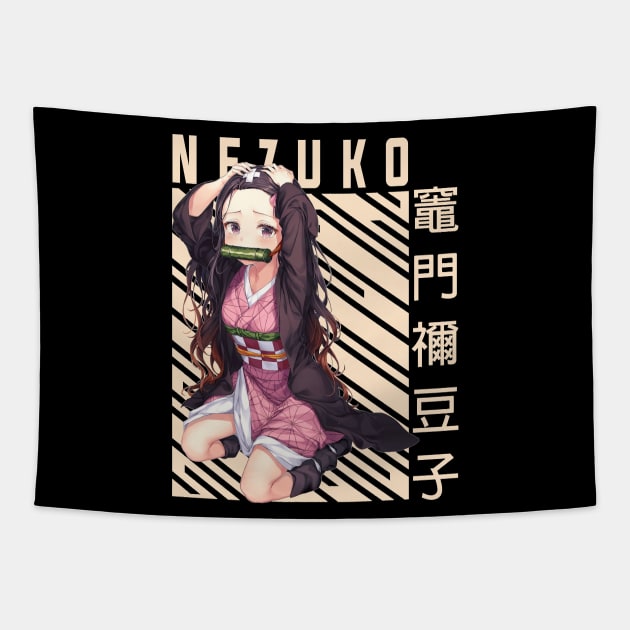 Nezuko Kamado - Demon Slayer - Nezuko - Tapestry | TeePublic