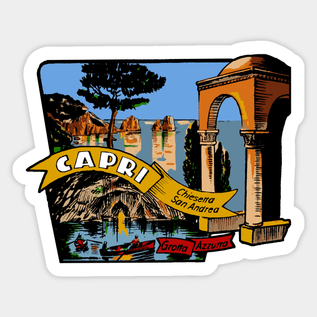 Capri, Italy Decal - Capri - Sticker | TeePublic