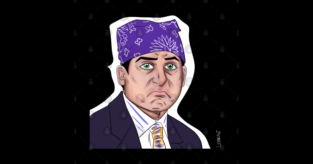 Prison Mike in the office tv show - Prison Mike - Sticker | TeePublic