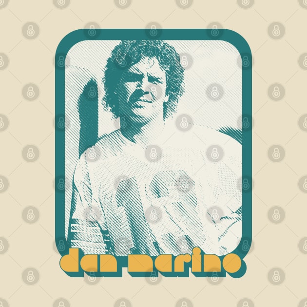 Dan Marino / Retro 80s Football Fan Design - Dan Marino - T-Shirt ...