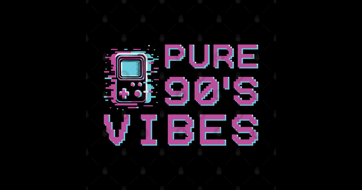 Pure 90's Vibes - 90s Vibes - Sticker | TeePublic