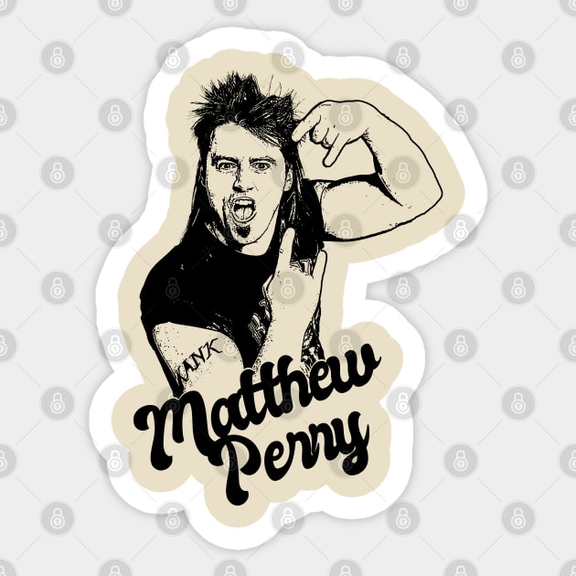 Matthew Perry 80s Style classic - Matthew Perry - Sticker | TeePublic