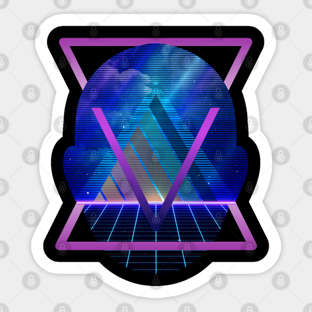 Retro Synthwave - Vaporwave - Sticker | TeePublic