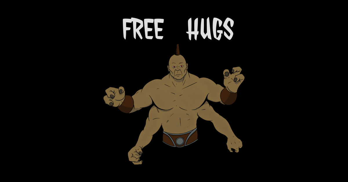 Free Hugs - Goro - Sticker | TeePublic
