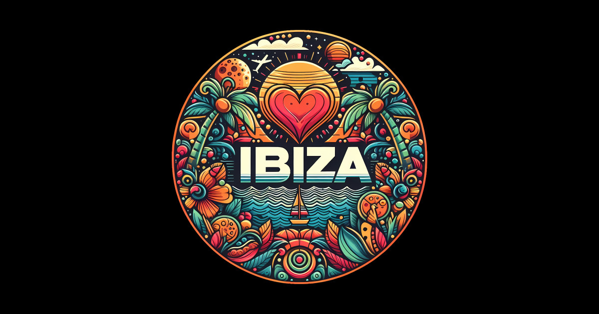 Ibiza Retro Style - Ibiza - Sticker | TeePublic