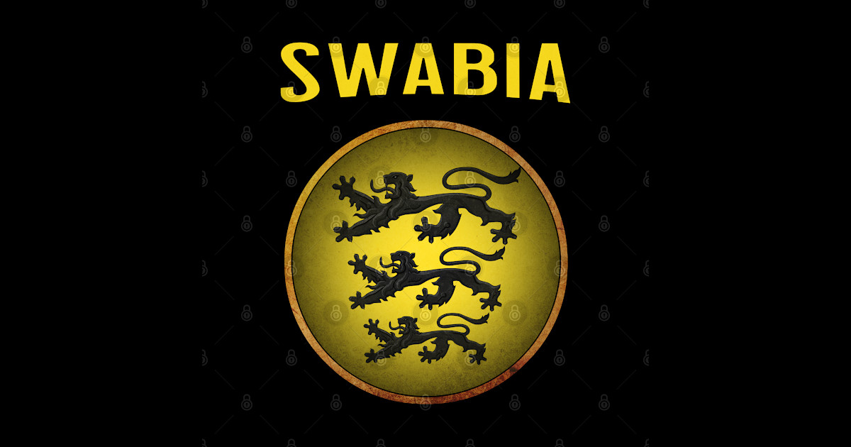 Swabia Coat of Arms - Swabian Heraldry - Swabia - Sticker | TeePublic