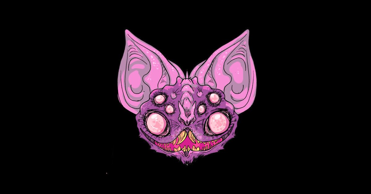 Mutant Bat - Bat - Sticker | TeePublic