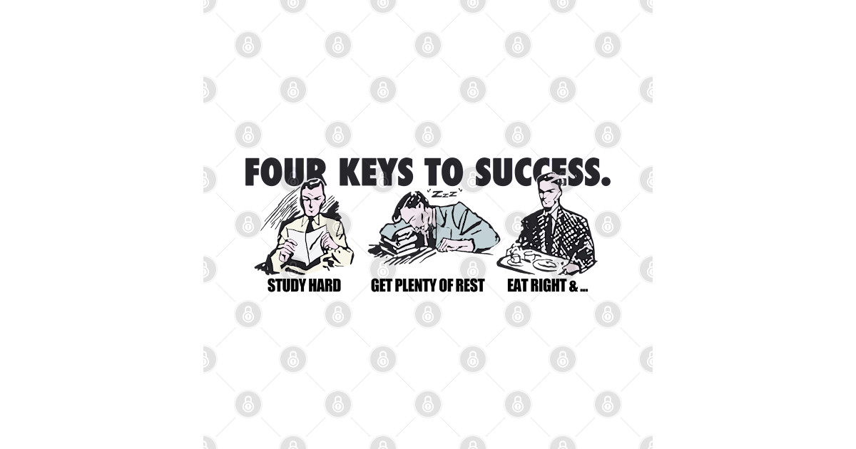 Four Keys To Success - Four Keys To Success - T-Shirt | TeePublic