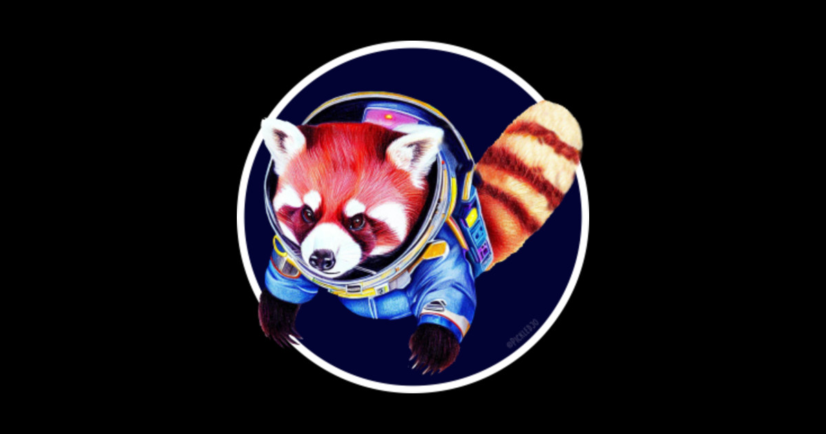 Red Panda Space Man Pencil drawing - Red Panda - Posters and Art Prints ...