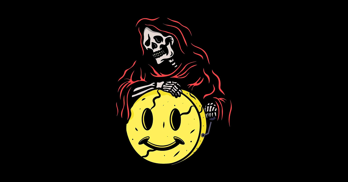Emoticon Skull Horror - Emoticon - Sticker | TeePublic