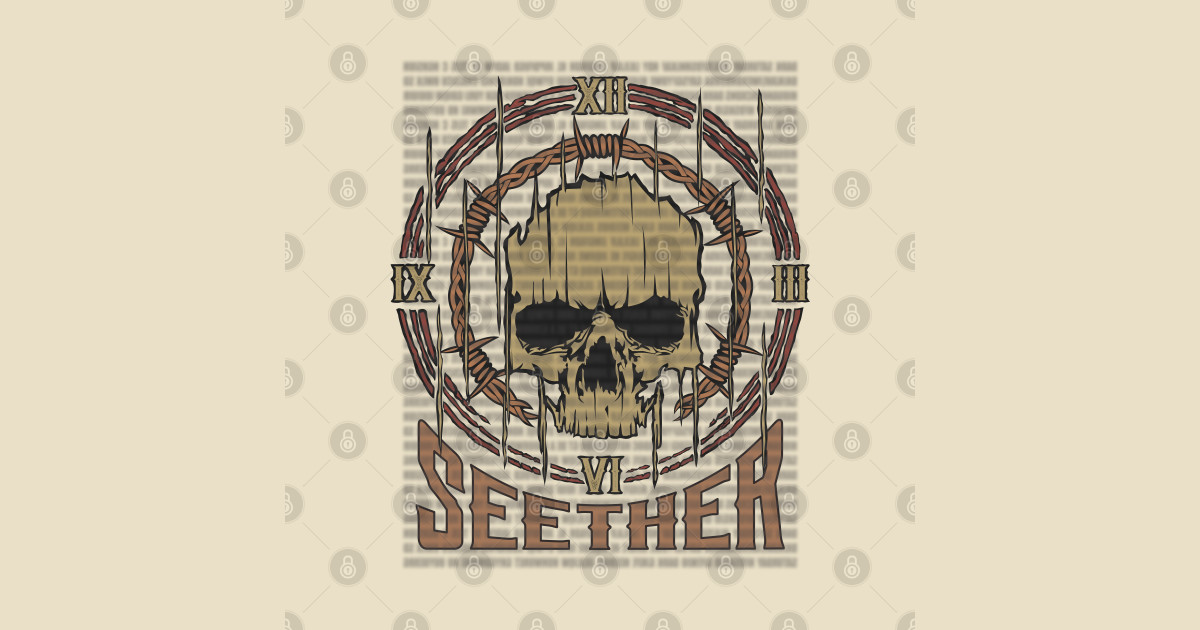 Seether Vintage Skull - Musician - T-Shirt | TeePublic
