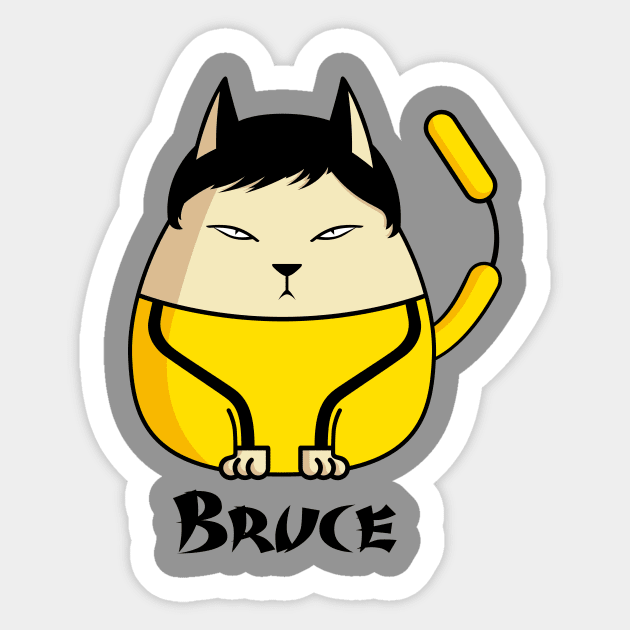 Bruce the Cat - Parody - Sticker | TeePublic