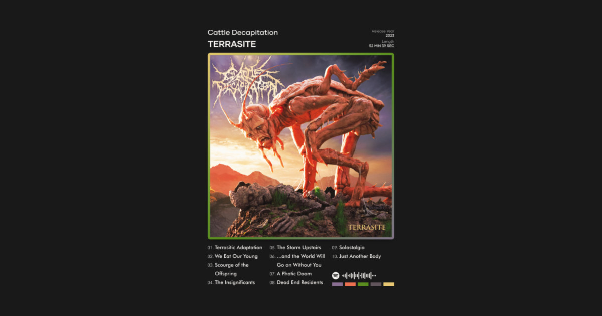 Cattle Decapitation - Terrasite Tracklist Album - Cattle Decapitation ...