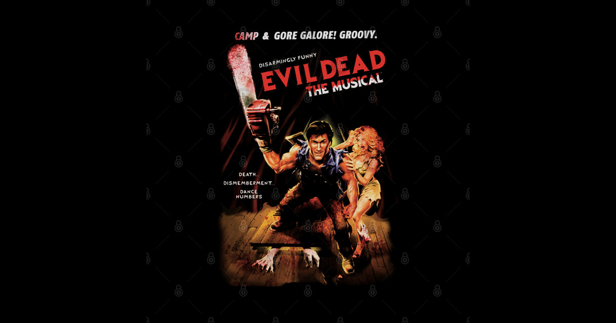Retro Evil Dead The Musical - Evil Dead - Sticker | TeePublic