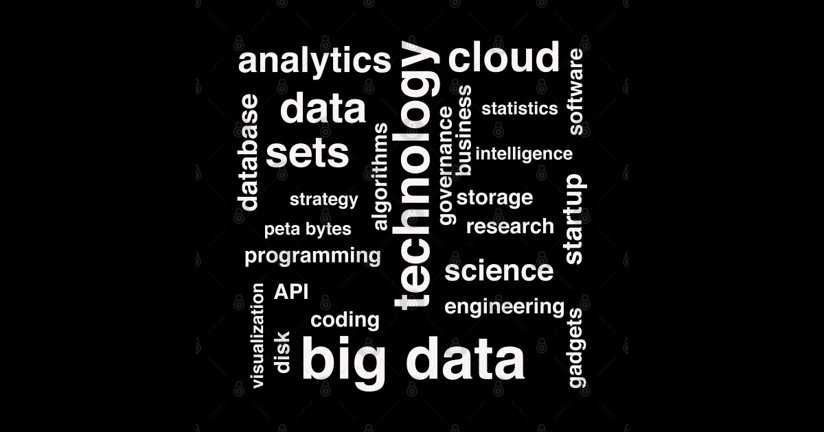Data Word Cloud t-shirt - Data Scientists - Sticker | TeePublic