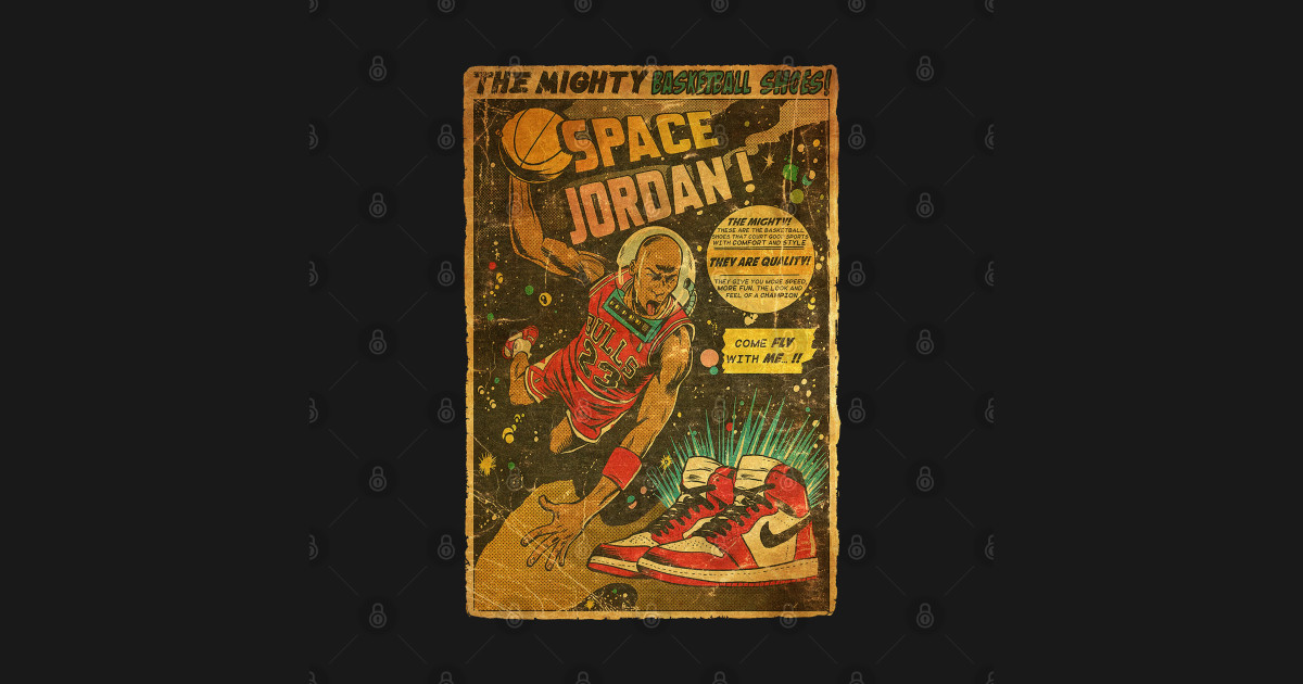 SPACE JORDAN - Basketball - T-Shirt | TeePublic