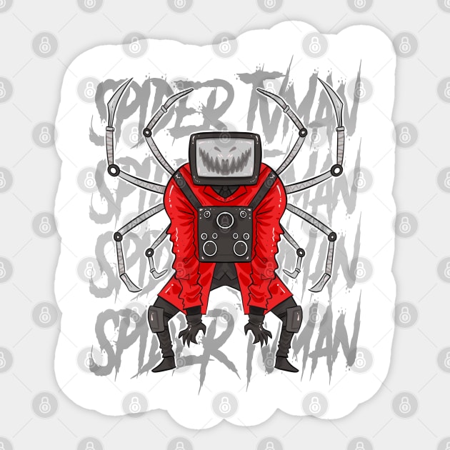 SKIBIDI TOILET TV MAN - Skibidi Toilet Camera Man Meme Funny - Sticker ...