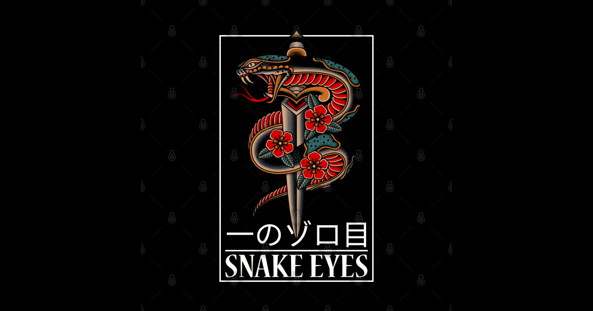 Snake Eyes - Snake Eyes - Sticker | TeePublic