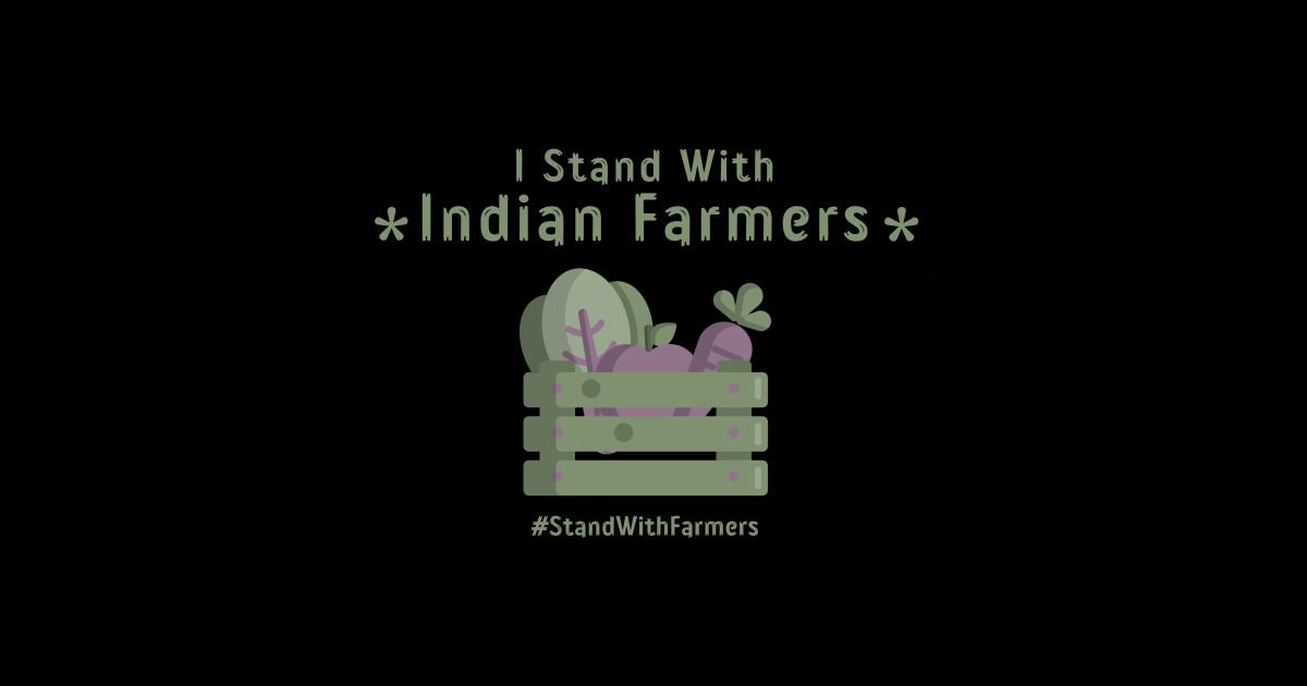 Stand With Indian Farmers Tees - Indian Farmers - Sticker | TeePublic