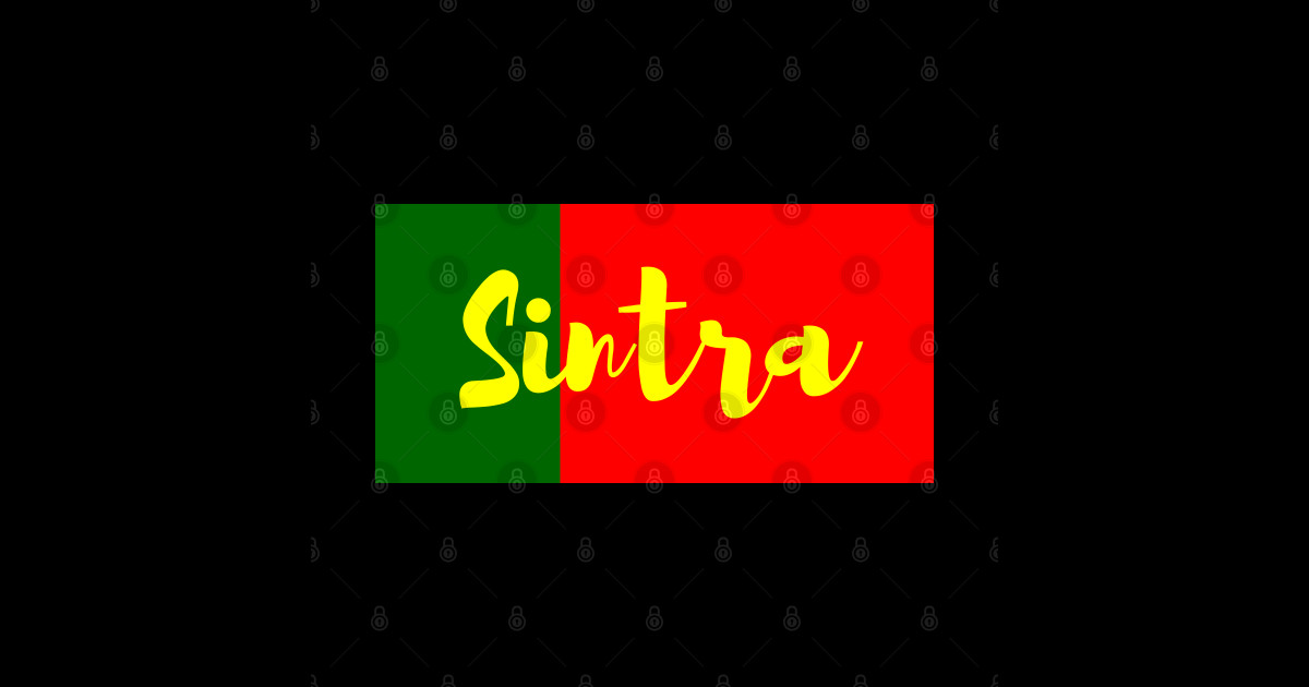 Sintra City in Portuguese Flag Colors - Portuguese - Sticker | TeePublic