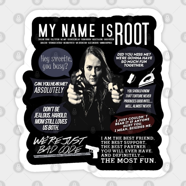 Root - Person of interest - Root - Sticker | TeePublic