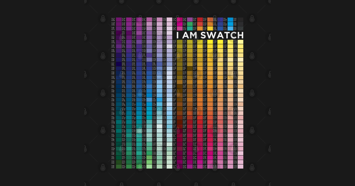 I Am Swatch - RGB Color Spectrum Swatch - Swatch - T-Shirt | TeePublic