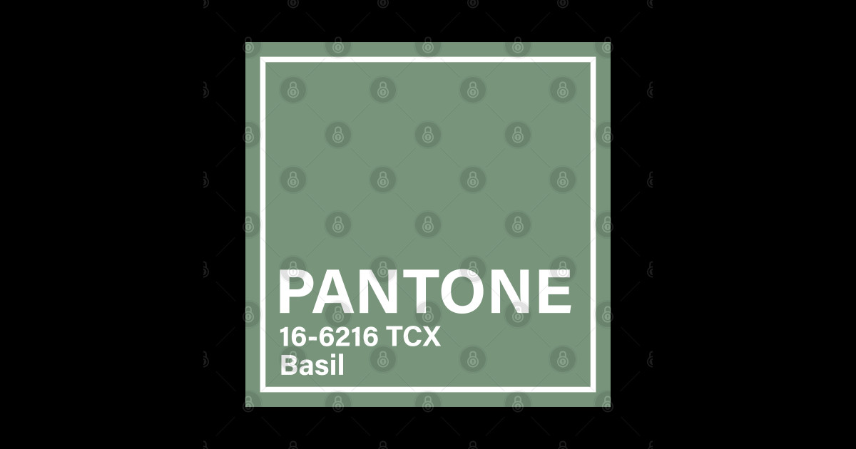 pantone 16-6216 TCX Basil - Pantone Color - Sticker | TeePublic
