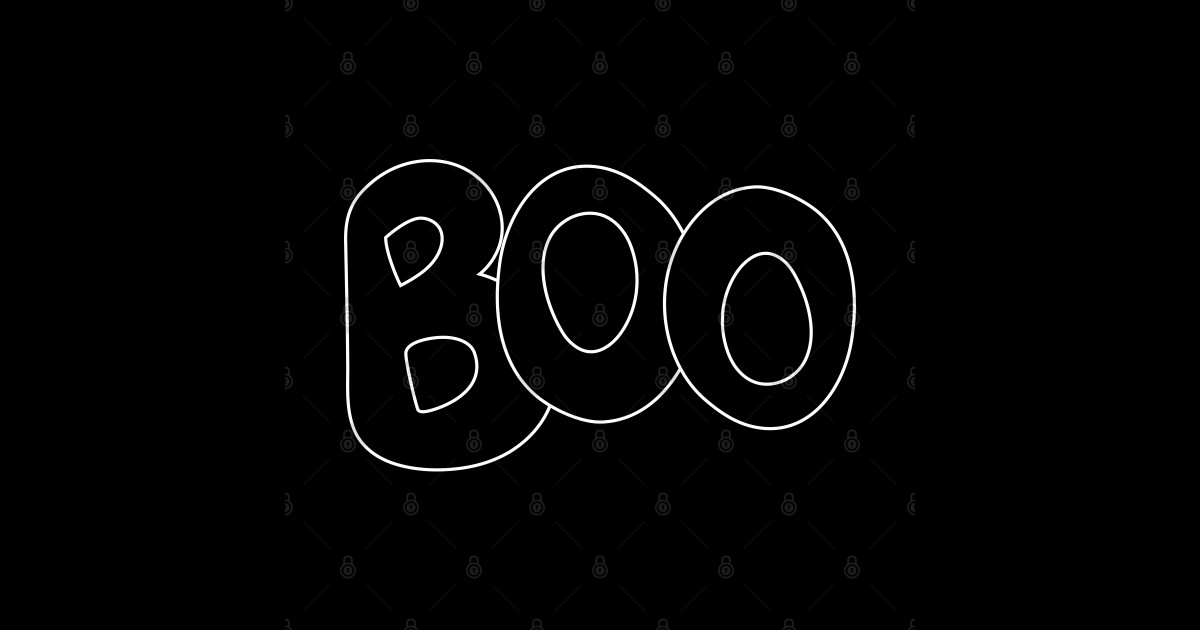 BOO text art in black bubble letters - Boo Text Art - Posters and Art ...
