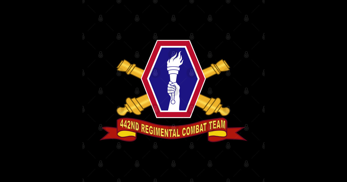 442nd Infantry Regimental Combat Team w Artillery Br - SSI - Ribbon X ...