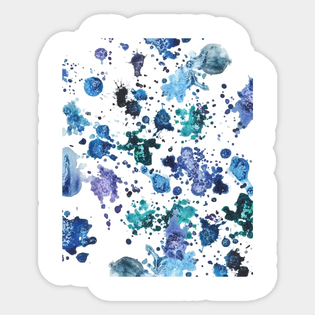 blue purple green splash watercolour - Blue Purple Green Splash ...