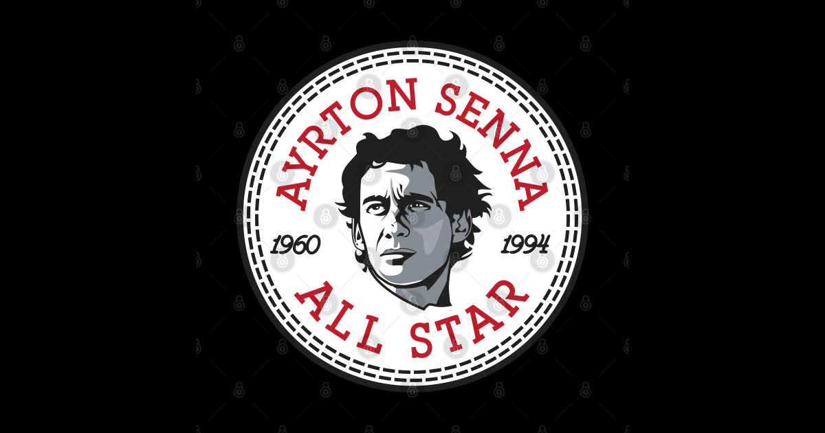 ayrton senna - Converse All Star - Sticker | TeePublic