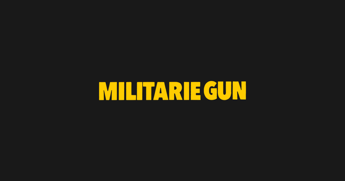 Militarie Gun Design - Bold Text Apparel - Militarie Gun - T-Shirt ...