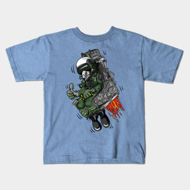 Military Fighter Jet Pilot Ejection Seat Cartoon Illustration ...